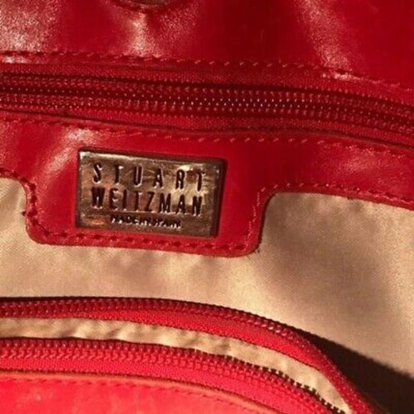 Stuart Weitzman | Bags | Stuart Weitzman Cork And Patent Leather Tote ...